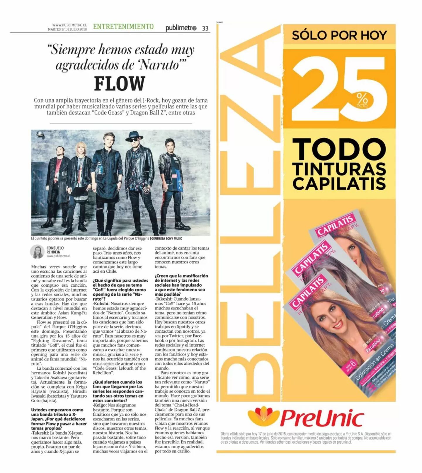 Flow, banda de J-Rock que compuso openings y endings: “Siempre hemos ...