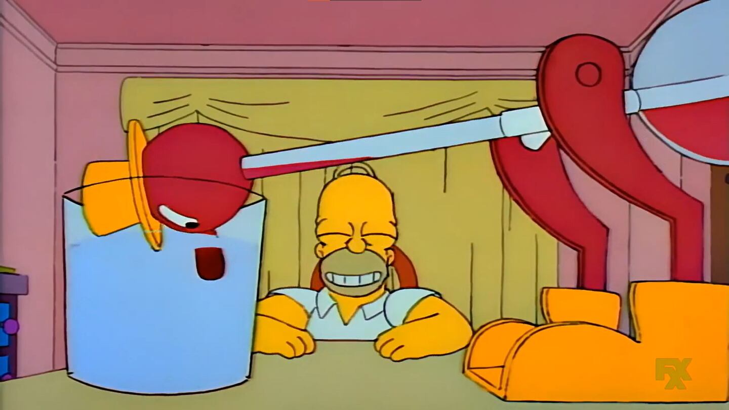 Los Simpson: este es el origen del pájaro que usa Homero en Home Office ...