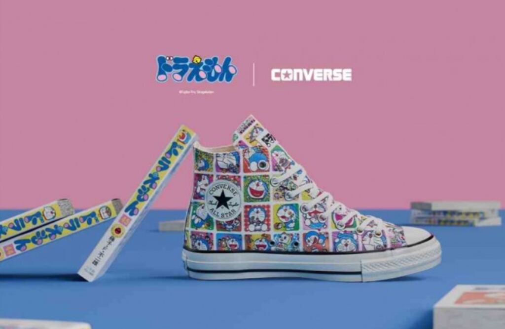 Converse y Doraemon se unieron para unas hermosas zapatillas que ...