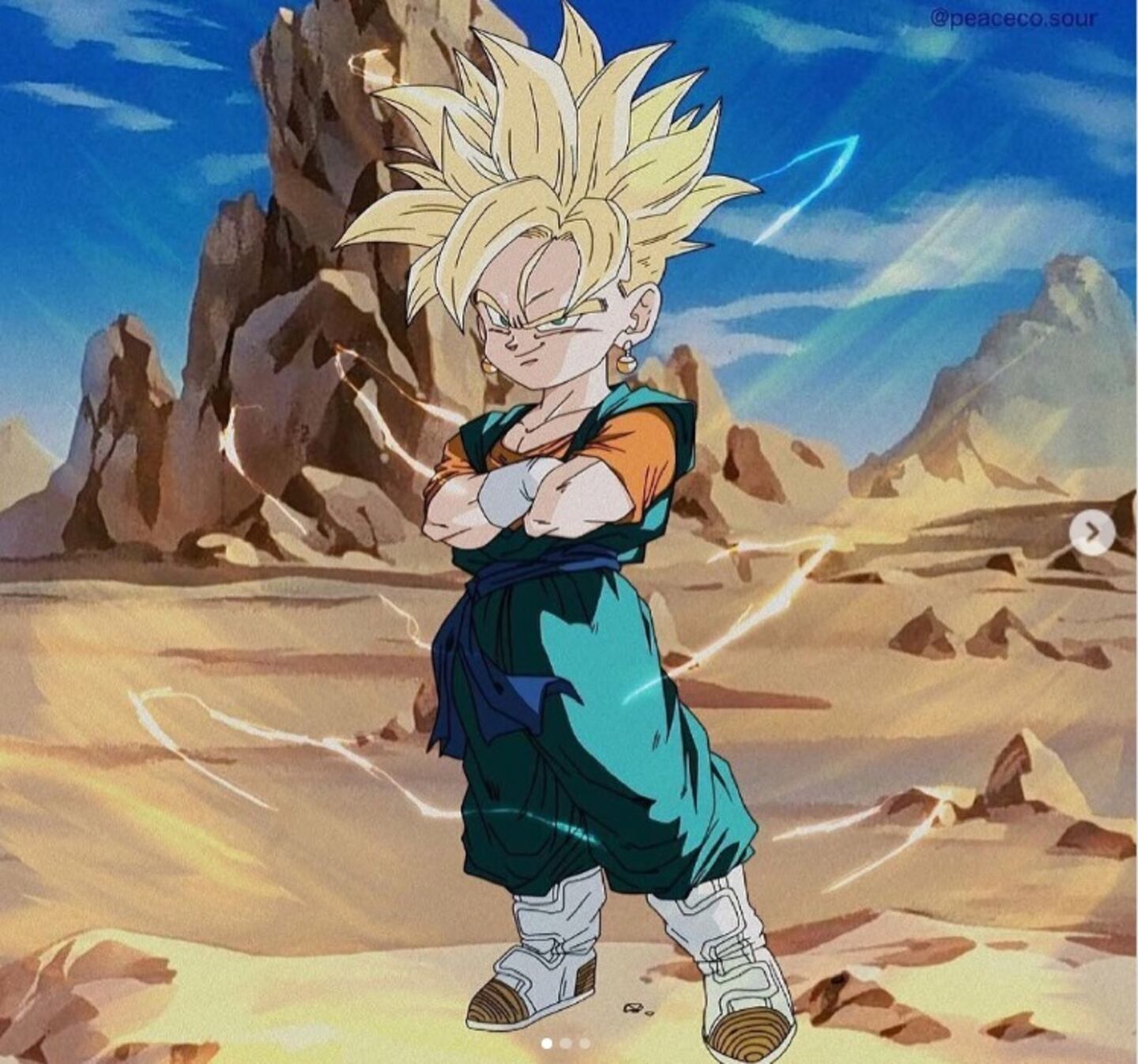 Dragon Ball Z: La fusión entre Goten y Trunks con Aros Pothala que la ...