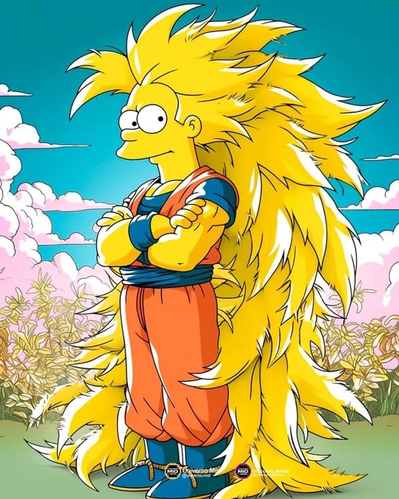 Así se verían los Guerreros Z de Dragon Ball si vivieran en el universo de Los Simpson – FayerWayer