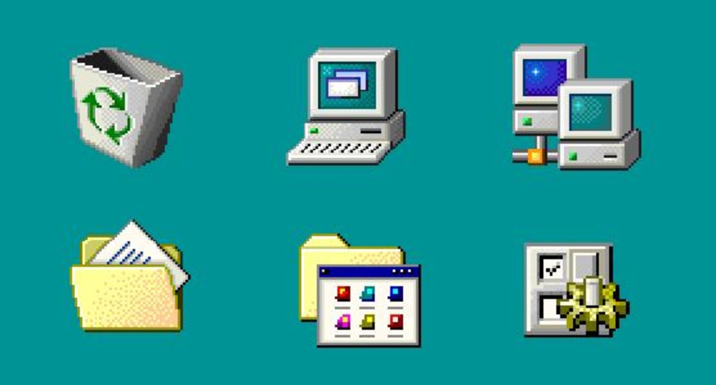 Windows 98 renace con esta bella colección de íconos que puedes ...