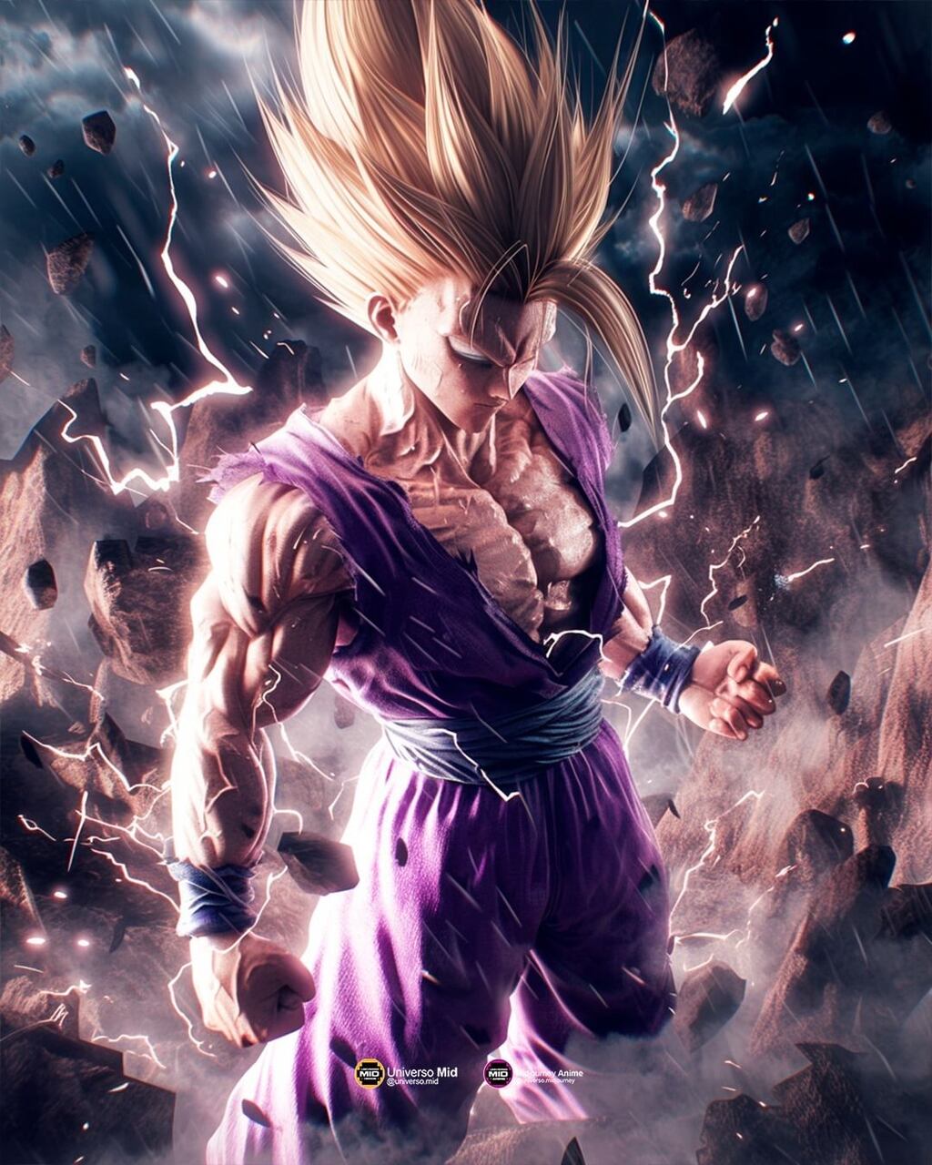 Este Gohan Super Saiyajin 2 hiperrealista hecho por la IA te hará pedir ...