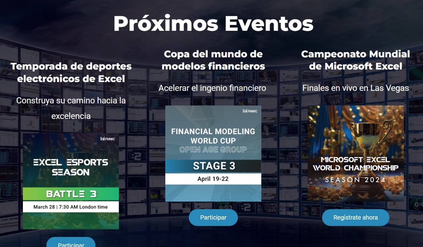 Microsoft Excel llegó a ser un deporte con competencias transmitidas ...