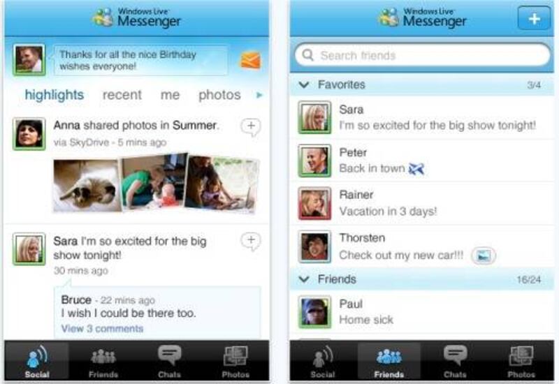 Windows Live Messenger ya está disponible para el iPhone – FayerWayer