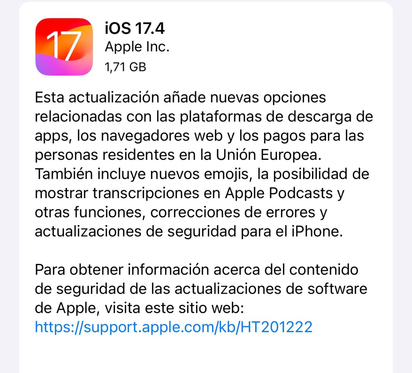 iOS 17.4 ya está aquí: Nuevos emojis, funciones y una histórica ...