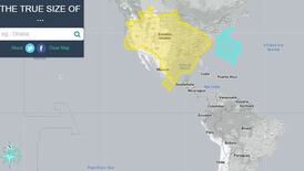 The True Size, la web que permite conocer el tamaño real de un país con ...
