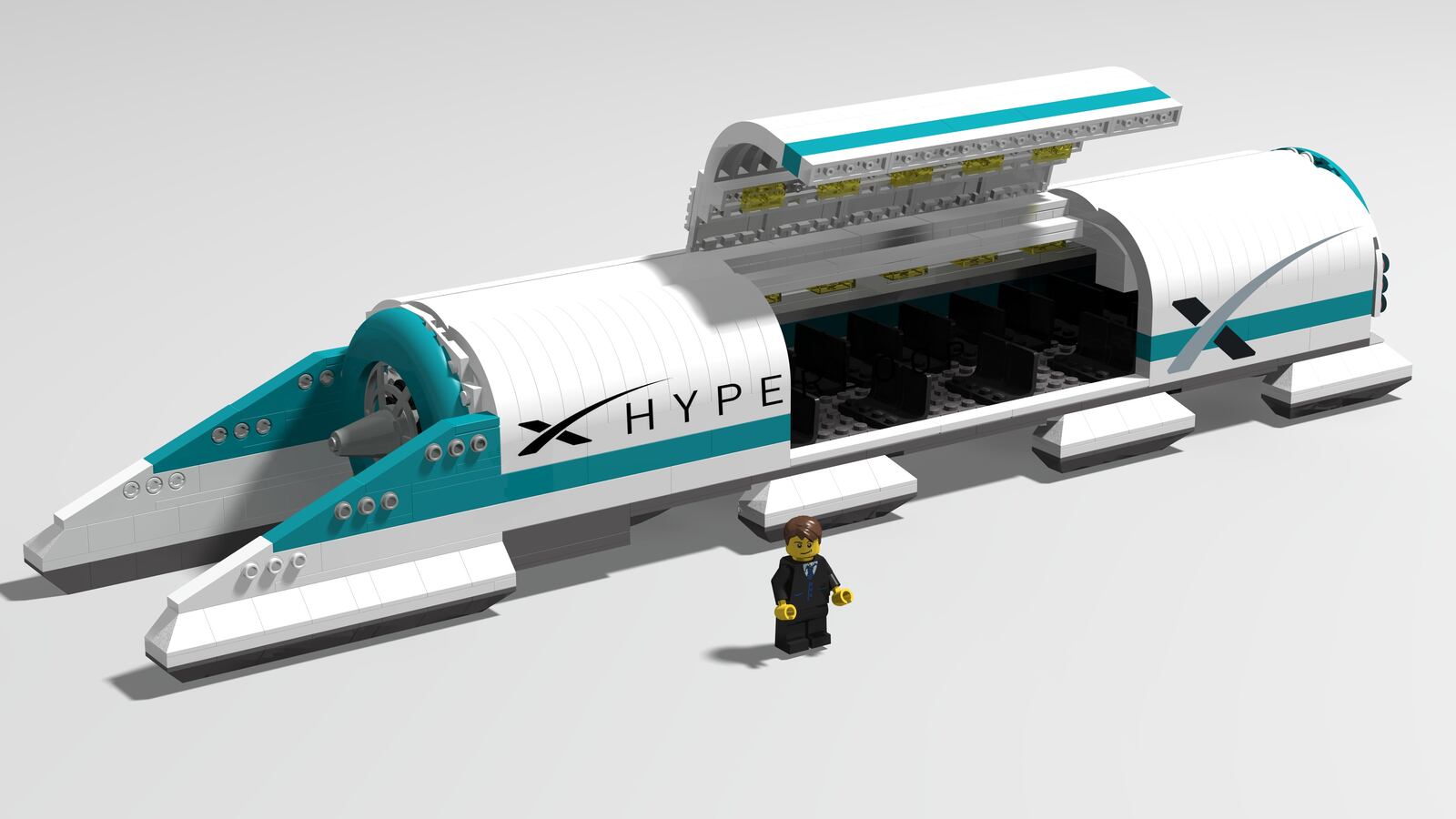 Imagina el Hyperloop de Elon Musk en LEGO: un español lo hizo posible ...