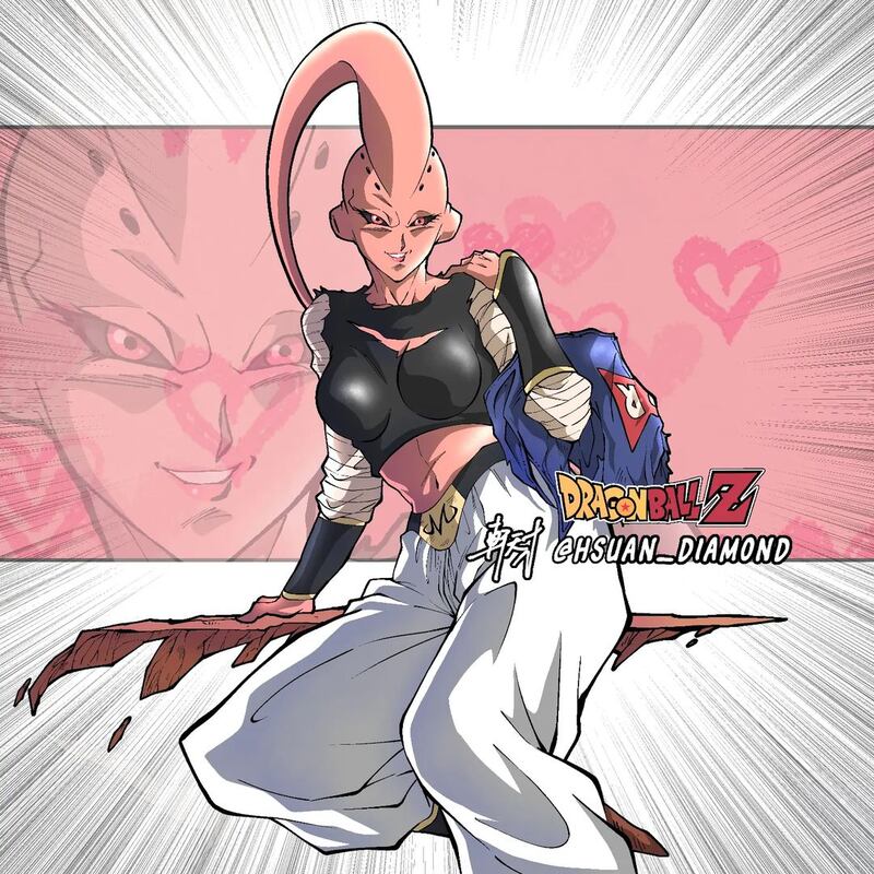 El ‘What If...’ más insólito de Dragon Ball Z aparece en este Fan Art: Kid Buu Absorbe a Número ...