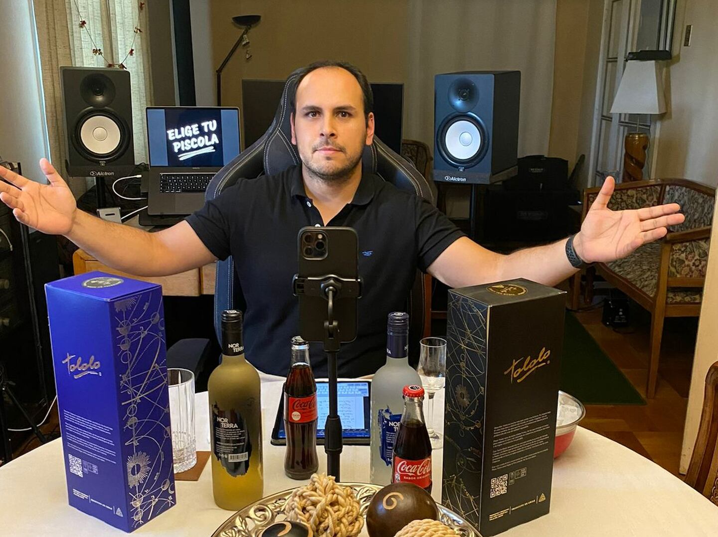 “Le Pac al revés es Capel” El influencer Dr. Piscola dudó de la botella secreta de Capel en ...