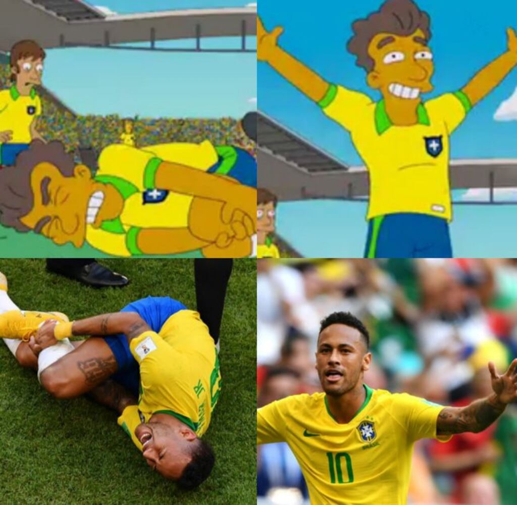 Neymar y su curiosa comparación con un personaje de Los Simpson ...