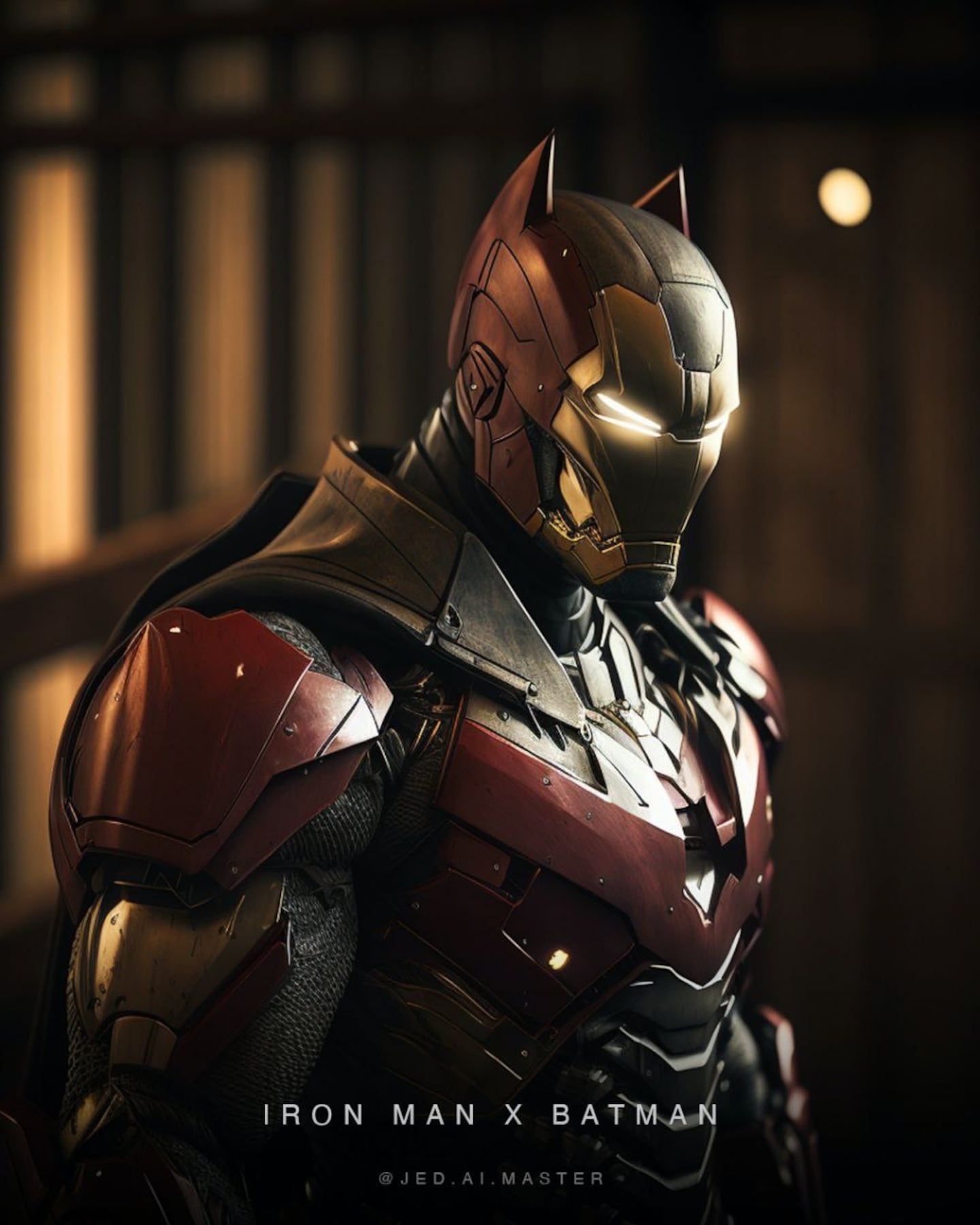 Iron Man x Batman, así creó una Inteligencia Artificial la fusión definitiva de ambos ...