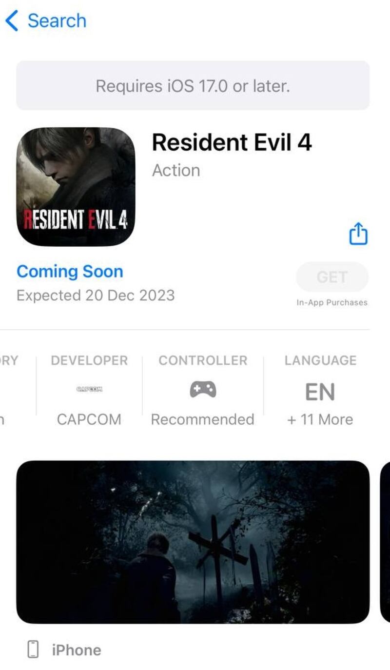 Apple: Todo lo que debes saber del lanzamiento de Resident Evil 4 para iPhone 15 – FayerWayer