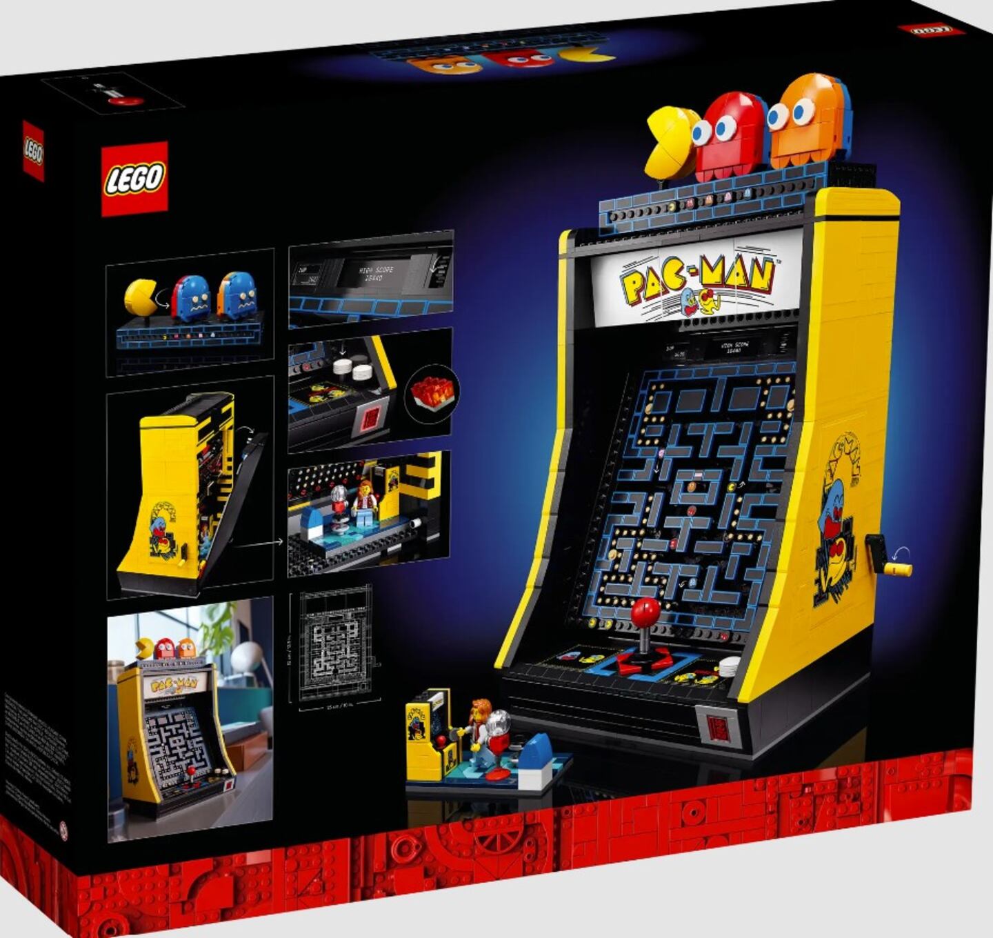 LEGO: nuevo set de Pac-Man Arcade de 2.650 piezas incluye una manivela ...